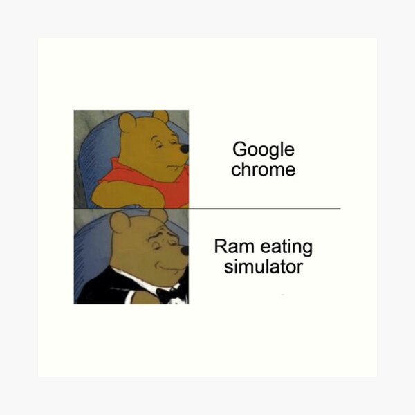"funny chrome ram meme" Art Print for Sale by mememerb | Redbubble