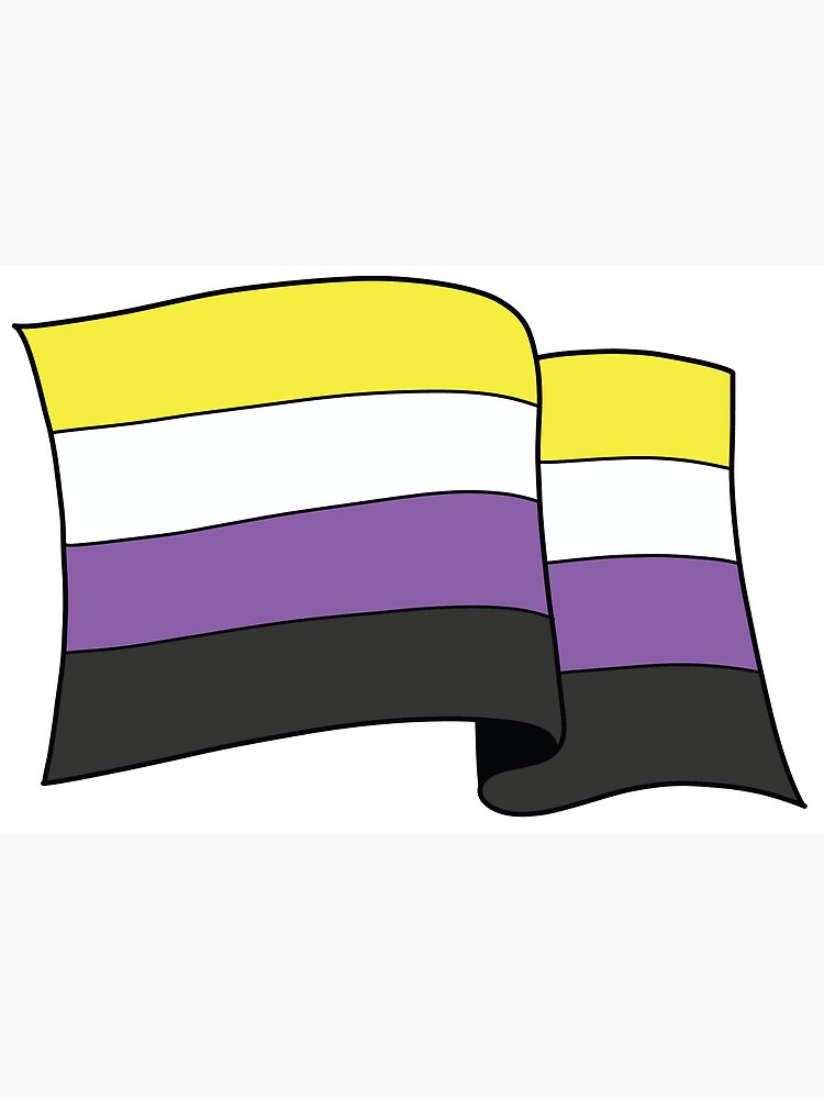 "Nonbinary Pride Flag for LGBTQ Enby Pride" Photographic Print for Sale ...