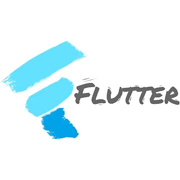 "Flutter logo " Sticker for Sale by TheMaeBLifes | Redbubble