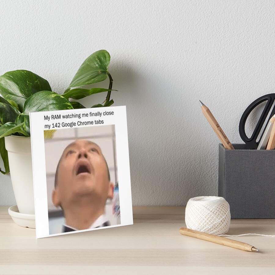 "funny chrome ram meme" Art Board Print for Sale by mememerb | Redbubble