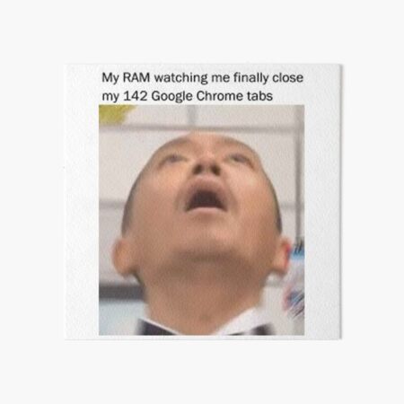 "funny chrome ram meme" Art Board Print for Sale by mememerb | Redbubble