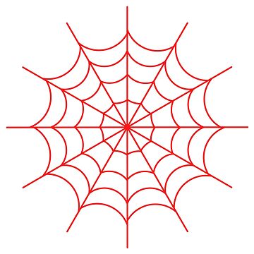 "Spiders Web Red Pattern Design" Sticker for Sale by luvvvvvit | Redbubble