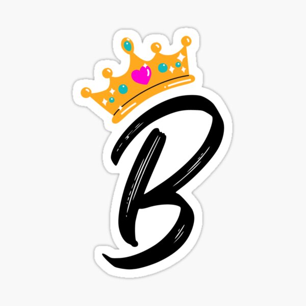 "B King B/W" Sticker by BarakahLK | Redbubble