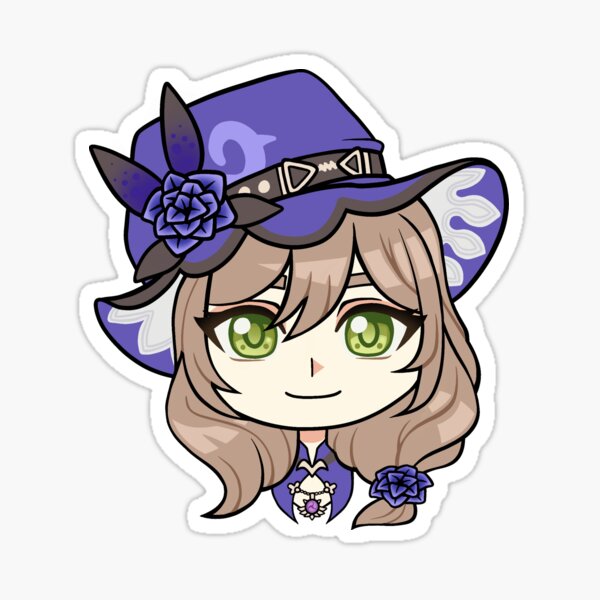 "Genshin Chibis - Lisa" Sticker by galaxiiacharlie | Redbubble