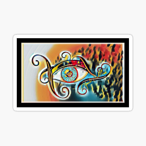 "Eye art" Sticker for Sale by VioletArt1 | Redbubble