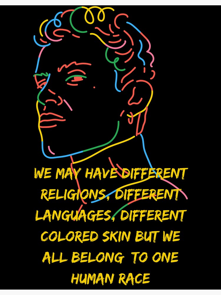 "human race color" Sticker for Sale by KVAdesign | Redbubble