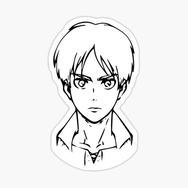 "Attack on Titan | Eren" Sticker by teethehee | Redbubble
