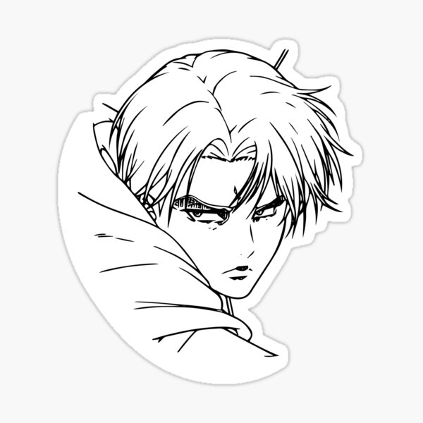 "Attack on Titan | Levi" Sticker by teethehee | Redbubble