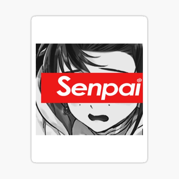 "Anime-Senpai" Sticker by yourwoorld | Redbubble
