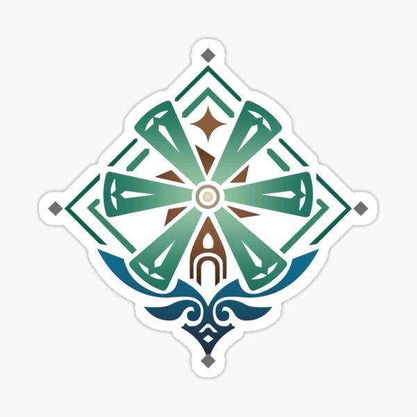 "Genshin Impact Mondstadt Region" Sticker for Sale by GiveMeUsername ...