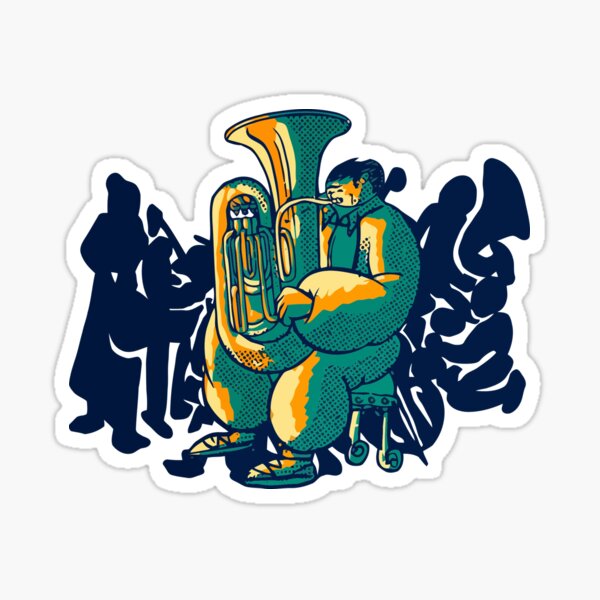 "tuba" Sticker by zaher97 | Redbubble