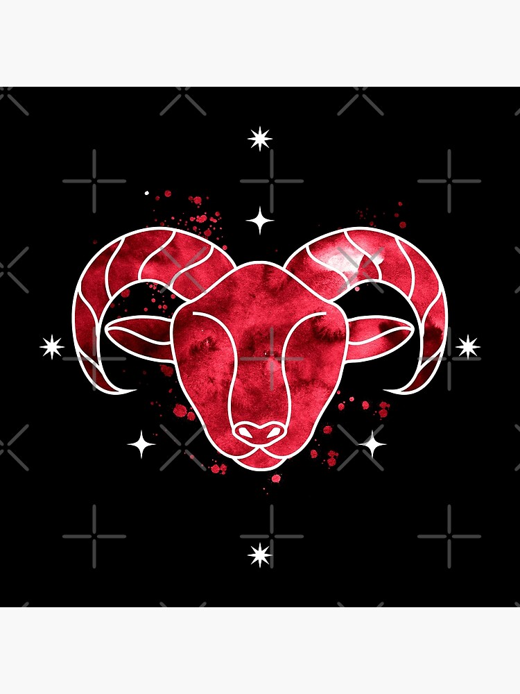 "ARIES Zodiac Sign Horoscope Symbol Star Sign - DARK BG" Poster for ...