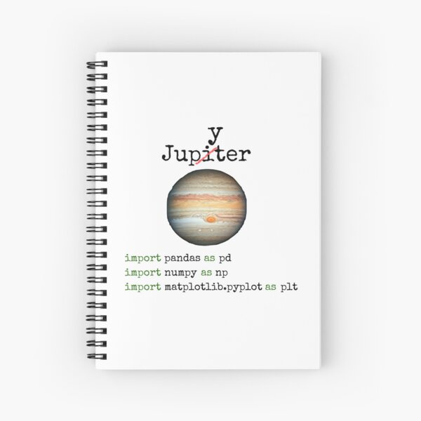 Data Science Python Programming Numpy Pandas Matplotlib Jupyter Spiral Notebook By