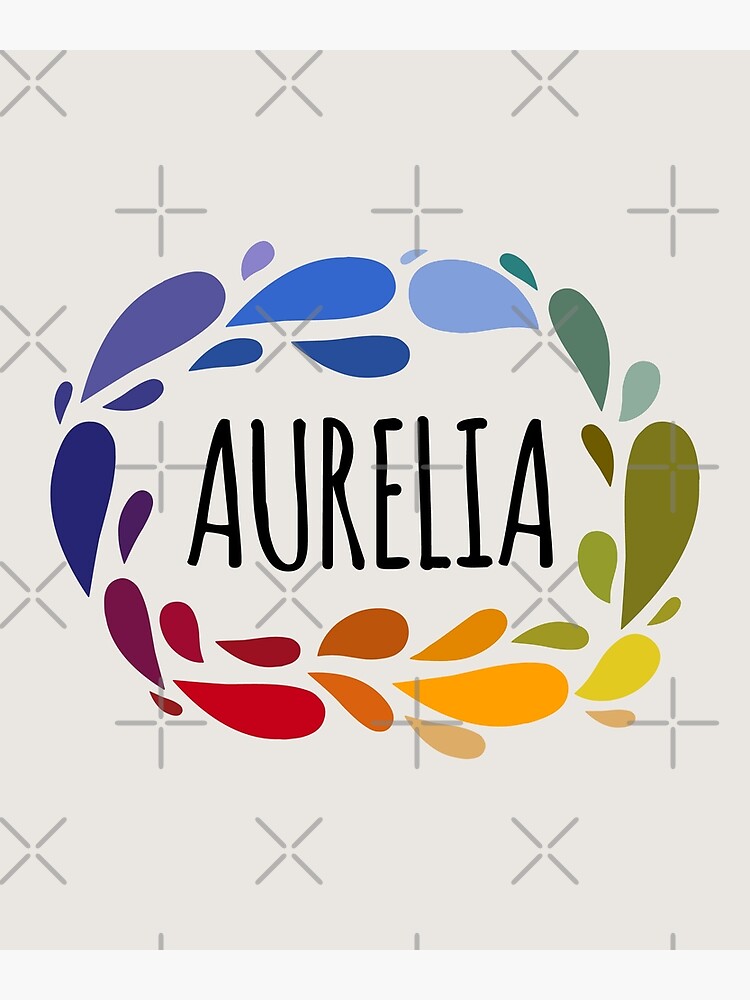 Poster « Aurelia Name Joli cadeau coloré nommé Aurelia », par kindxinn ...