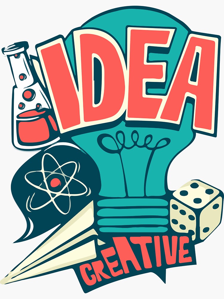 "Idea Creative Thinking" Sticker by supnups | Redbubble
