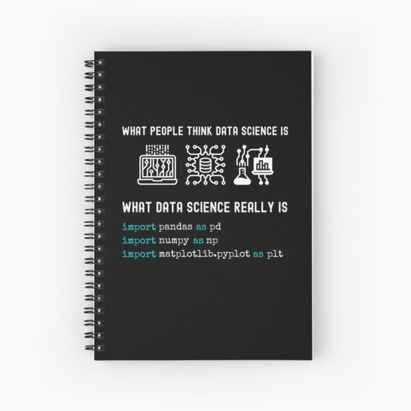 Data Science Python Programming Numpy Pandas Matplotlib Jupyter Spiral Notebook By