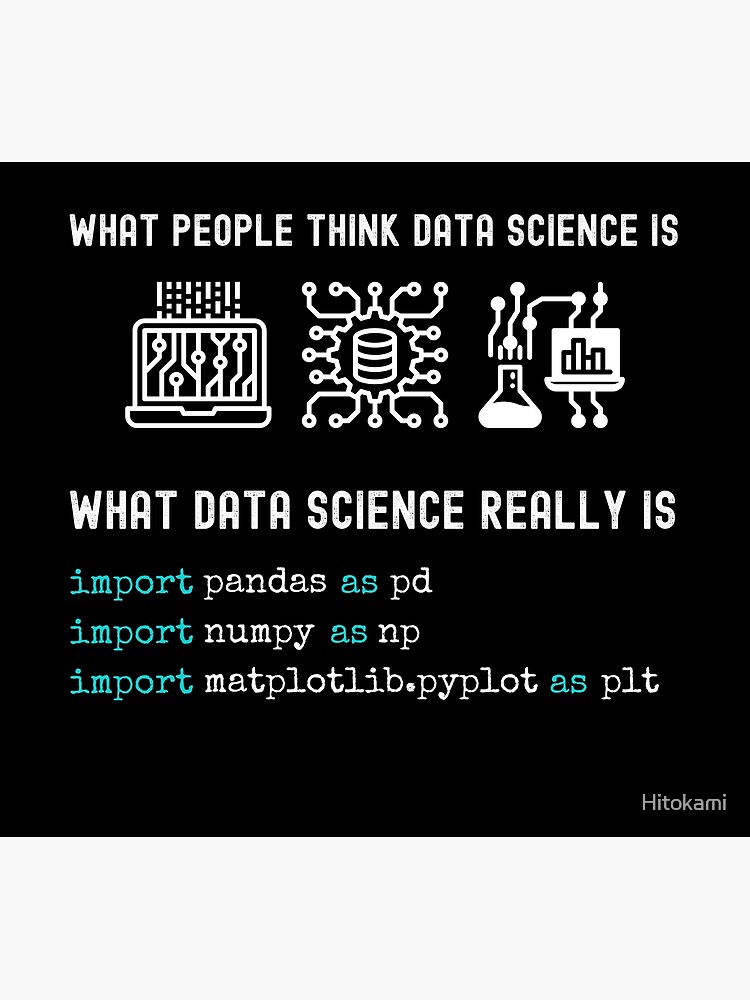 Data Science Python Programming Numpy Pandas Matplotlib Jupyter Poster For Sale By
