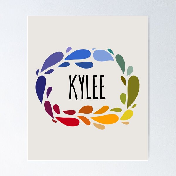 "Kylee Name Cute Colorful Gift Named Kylee" Poster for Sale by kindxinn | Redbubble