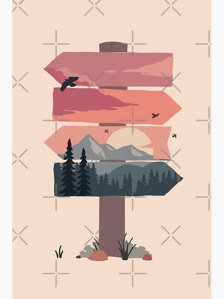 "Aesthetic sign post " Poster for Sale by Uzmamhydn | Redbubble