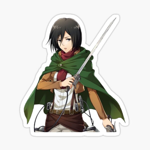 "Mikasa Ackerman" Sticker by MrPiePia | Redbubble
