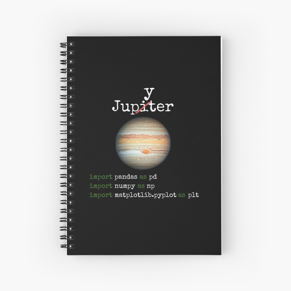 Data Science Python Programming Numpy Pandas Matplotlib Jupyter Spiral Notebook For Sale
