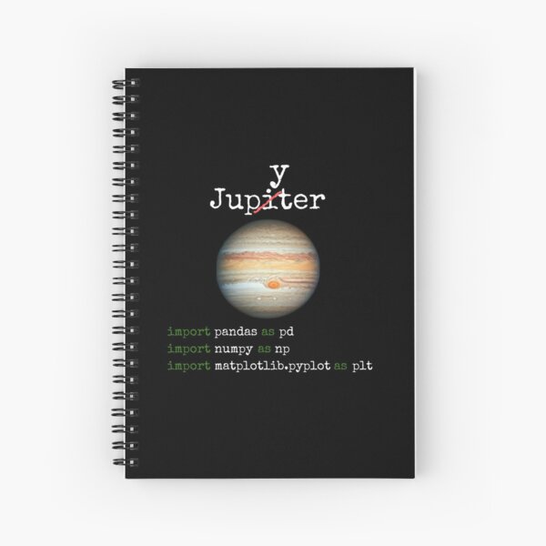 Data Science Python Programming Numpy Pandas Matplotlib Jupyter Spiral Notebook For Sale