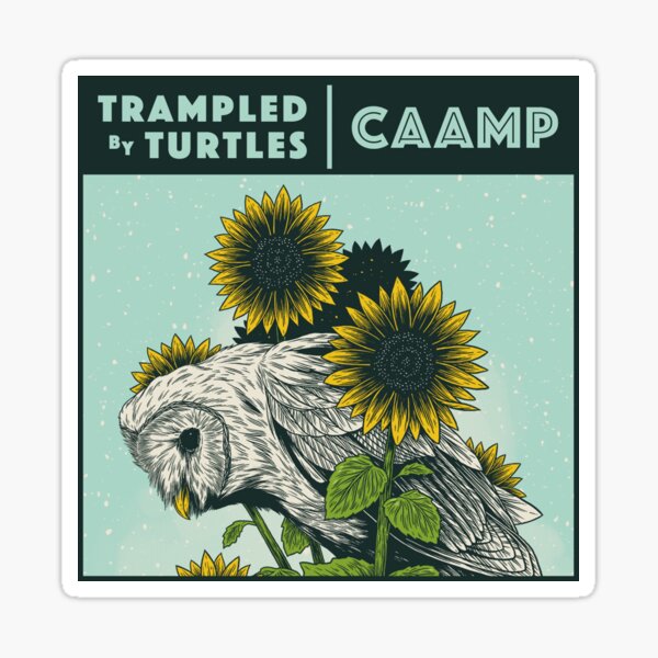 "trampled turtles caamp 2022 masfeb" Sticker by ralcampo | Redbubble