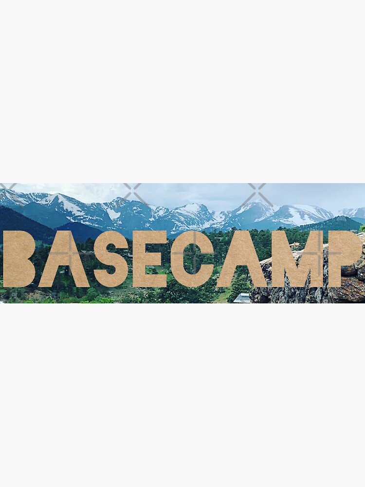 "Basecamp" Sticker by DaniFace | Redbubble