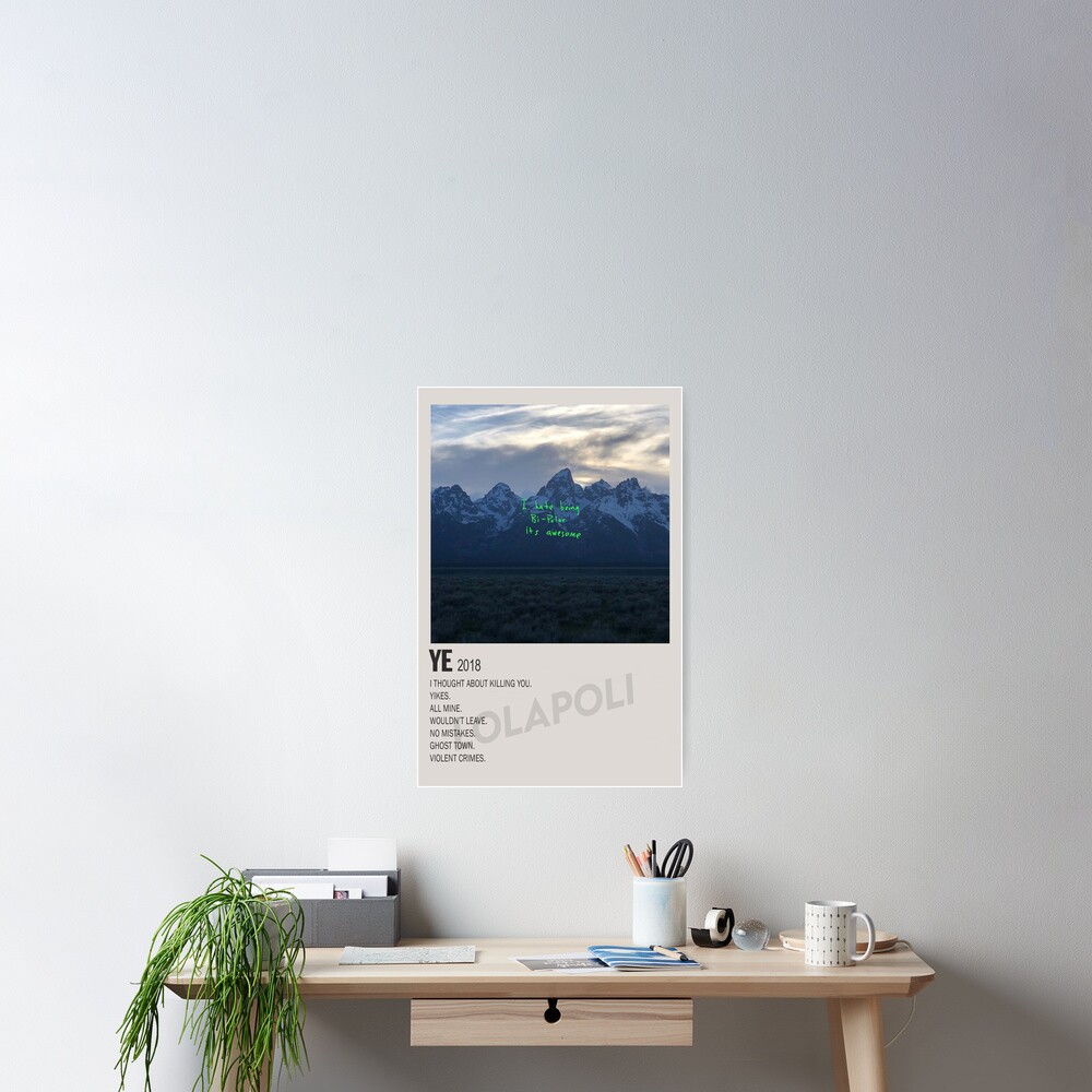 "Ye album cover posters, Tracklist poster, music poster" Poster by ...