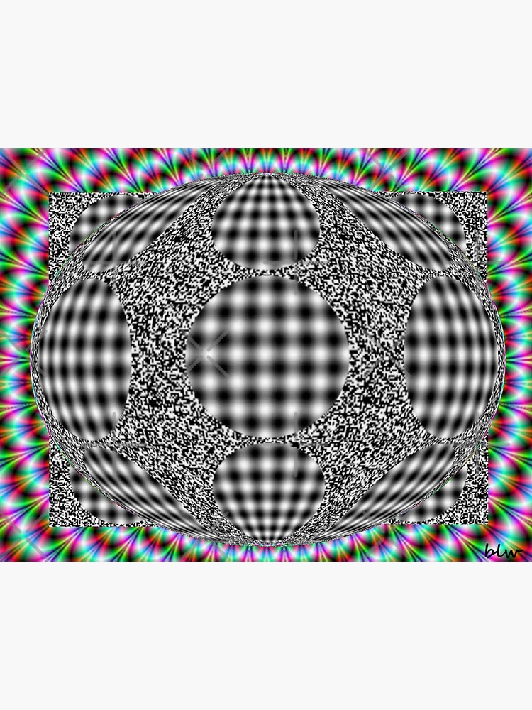 "Psychedelic art pin button" Sticker for Sale by MiaCara27 | Redbubble