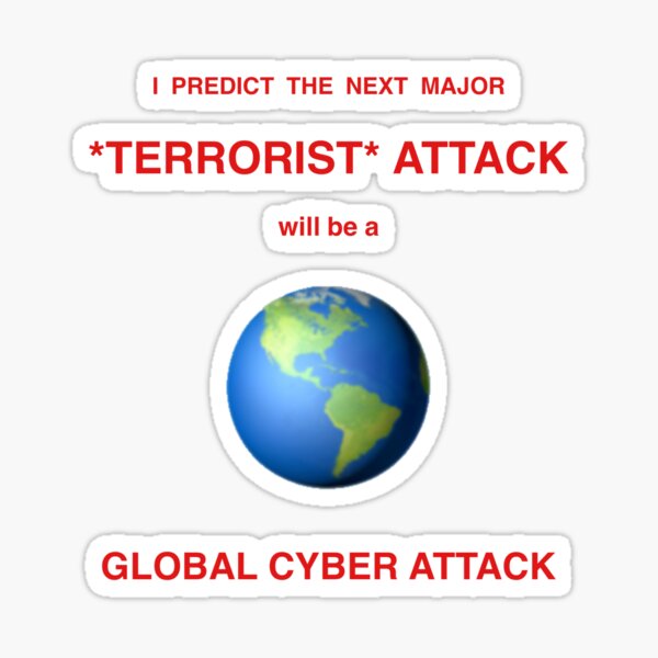 "Global Cyber Attack" Sticker by DesignsByFranck | Redbubble