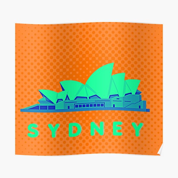 "Sydney Travel Pop Art - Vintage Poster Design - Retro Urban ...