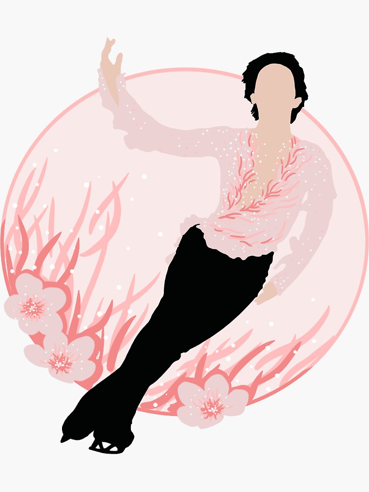"Haru yo koi - Yuzuru hanyu " Sticker for Sale by starrymoonlight ...