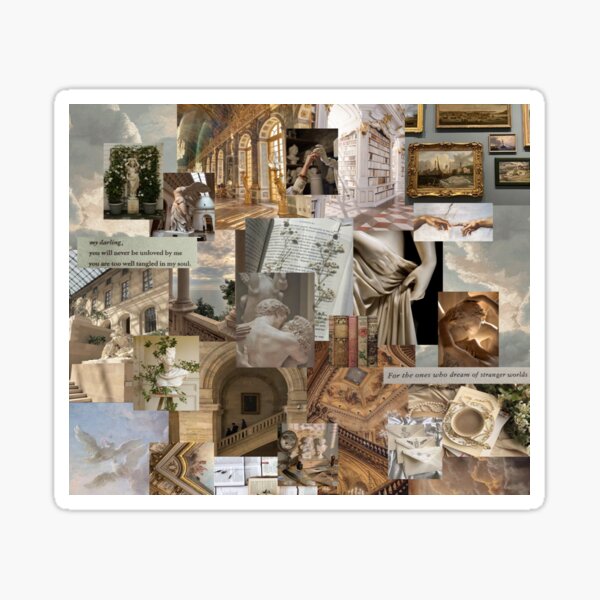 "Light Academia Aesthetic" Sticker by dianargueez | Redbubble