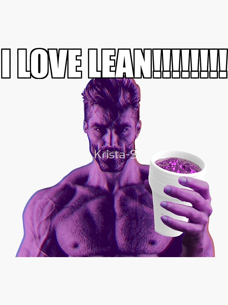 "I LOVE LEAN!!!!!!!!" Sticker for Sale by Krista-S | Redbubble