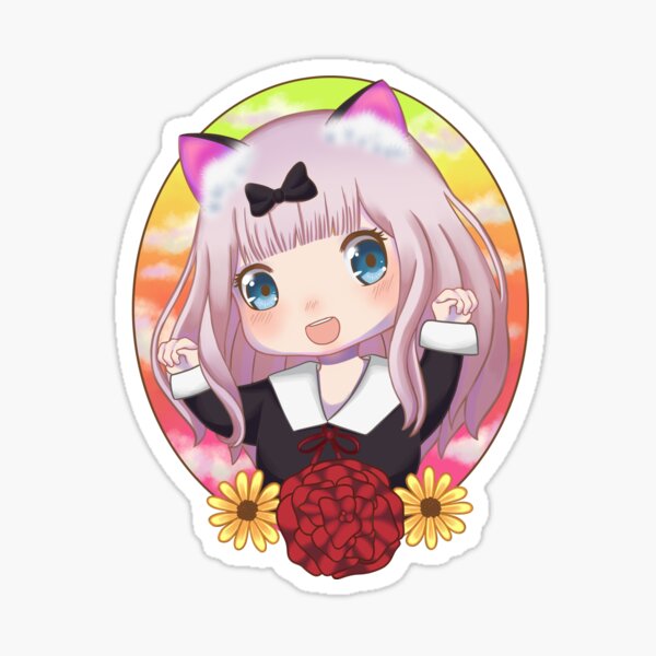 "Chika Fujiwara Husbu Kei Nagisa Chibi Neko Aufkleber Liebe ist ...