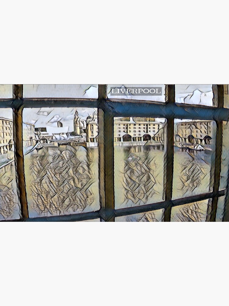 ""Liverpool Two" art on video frame" Sticker for Sale by TeaMugPhrases ...