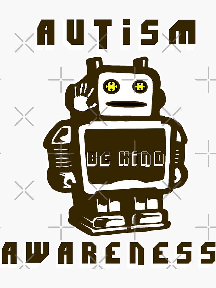 "Autism Awareness Be Kind - Autism Awareness Be Kind Font " Sticker for ...