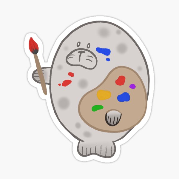 "Artist Eric" Sticker by Mayachang622 | Redbubble