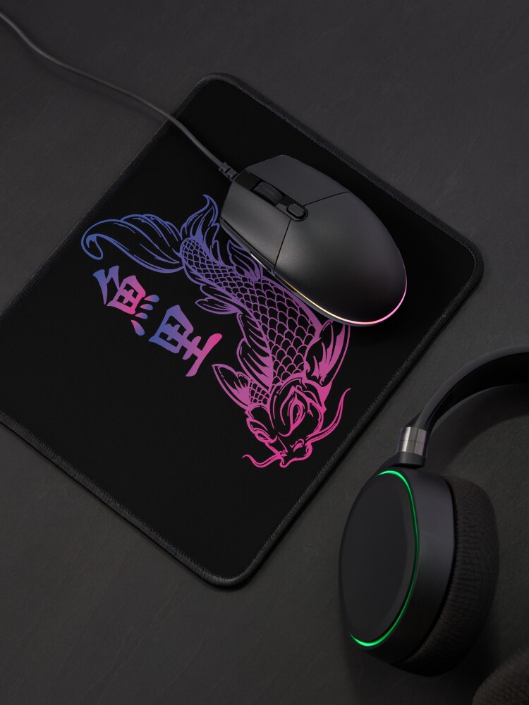 "Retro Japan Synthwave Koi Fish" Mouse Pad by MaximWundersee | Redbubble