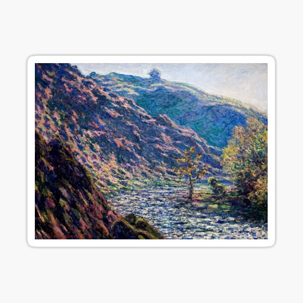 "Claude Monet's The Old Tree at the Confluence" Sticker by mosfunky ...