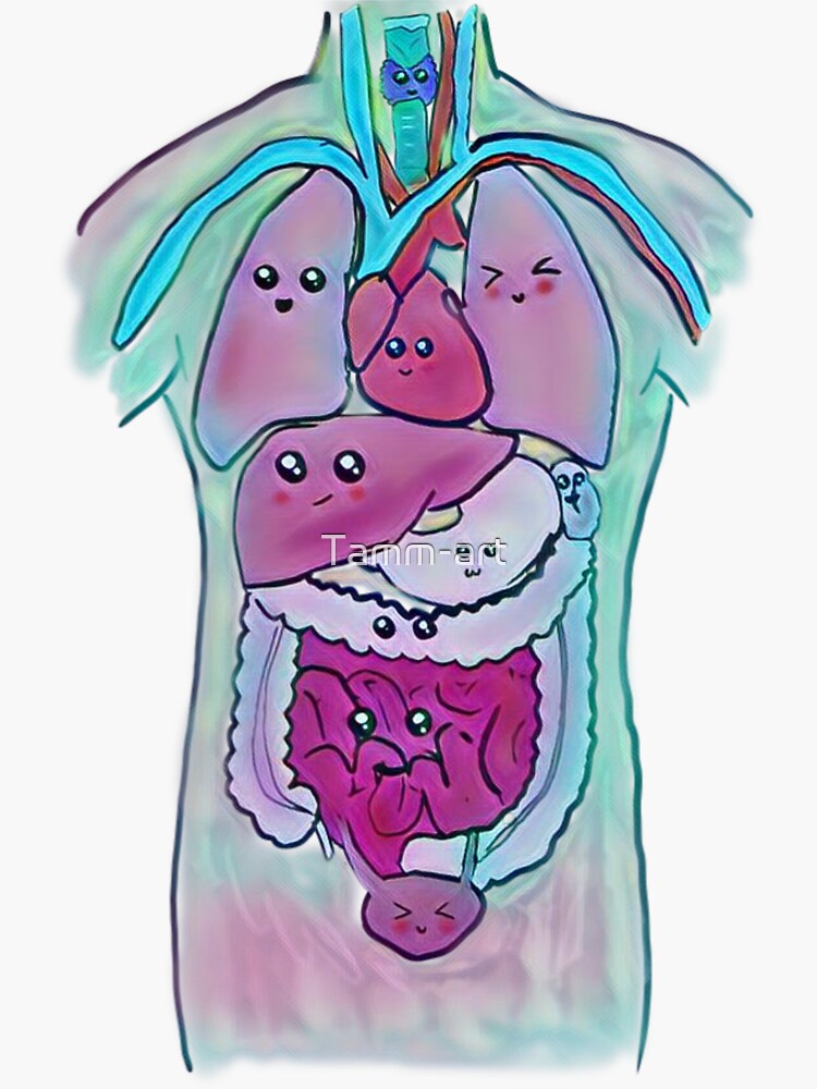 "Cute human body" Sticker by Tamm-art | Redbubble