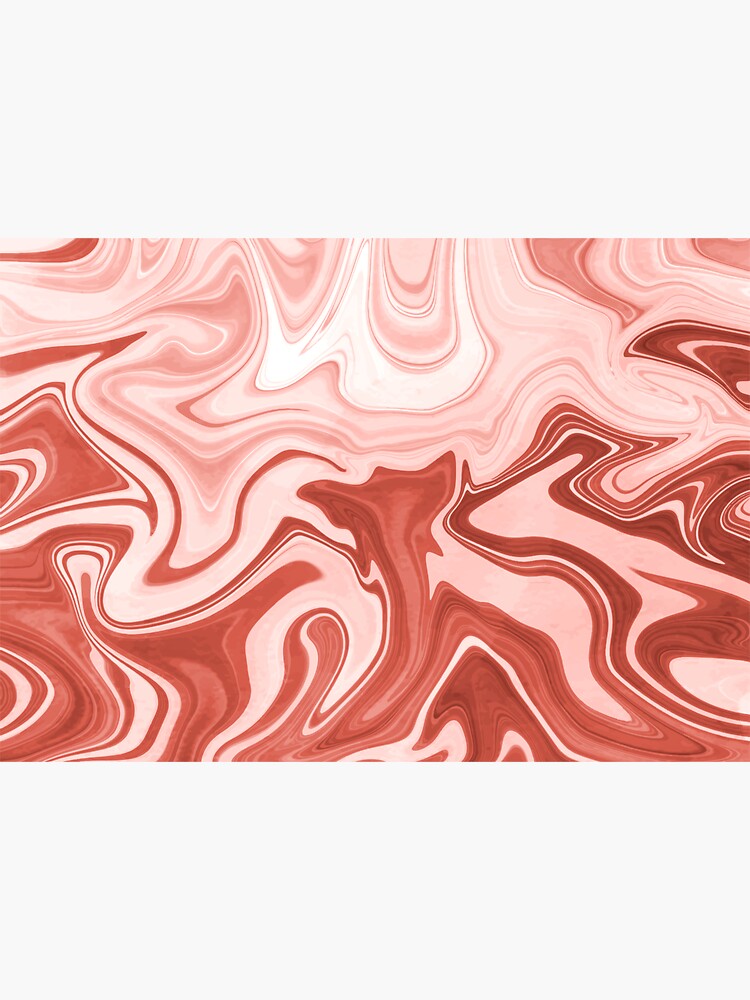 "Burnt Orange - Red - Cream Pink Abstract Modern Art" Sticker by Soloma ...