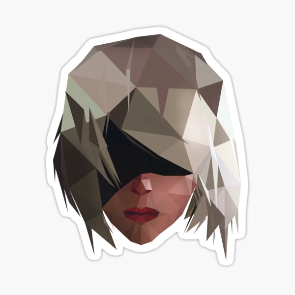 "Triangle Automata YoRHa Type B" Sticker for Sale by hoodwinkedfool ...