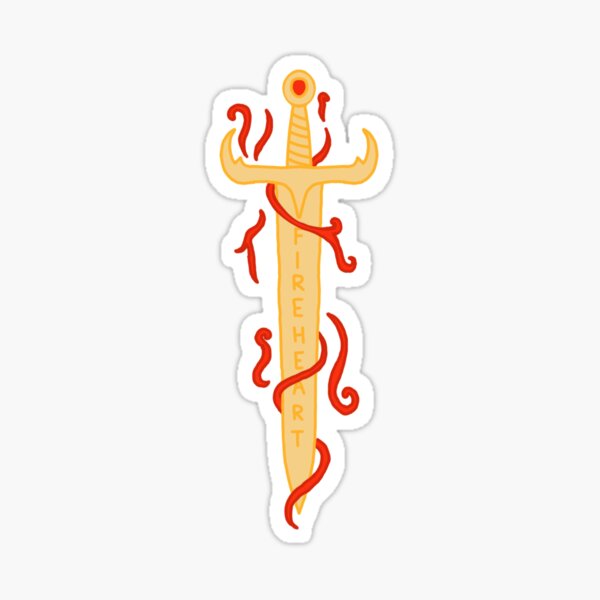 "Fireheart sword TOG merch " Sticker by MYDESIGNERSTYLE | Redbubble