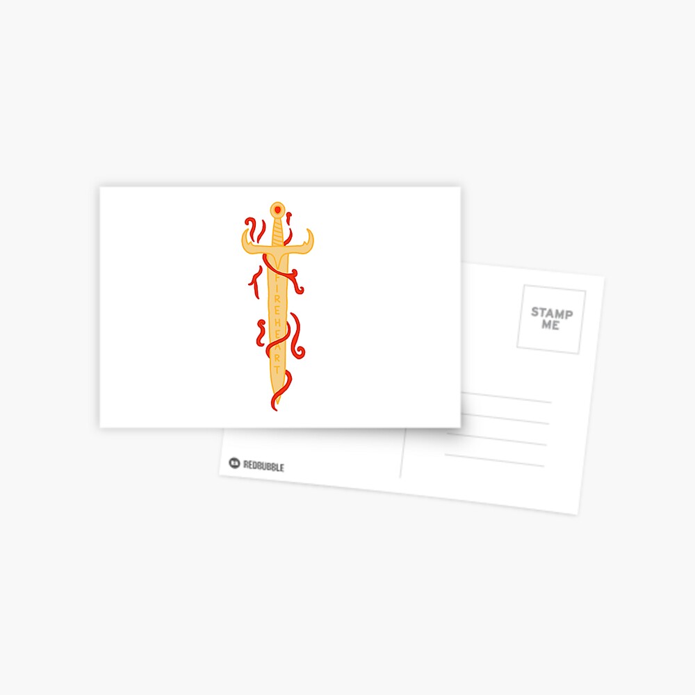 "Fireheart sword TOG merch " Postcard for Sale by MYDESIGNERSTYLE ...