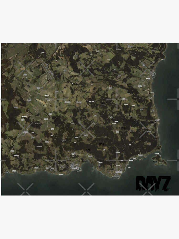 "Day Z Map" Throw Blanket for Sale by The Pathfinders | Redbubble