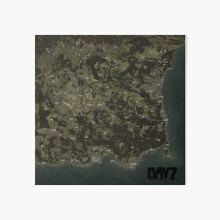 "Day Z Map" Art Board Print for Sale by Mr-Zero | Redbubble