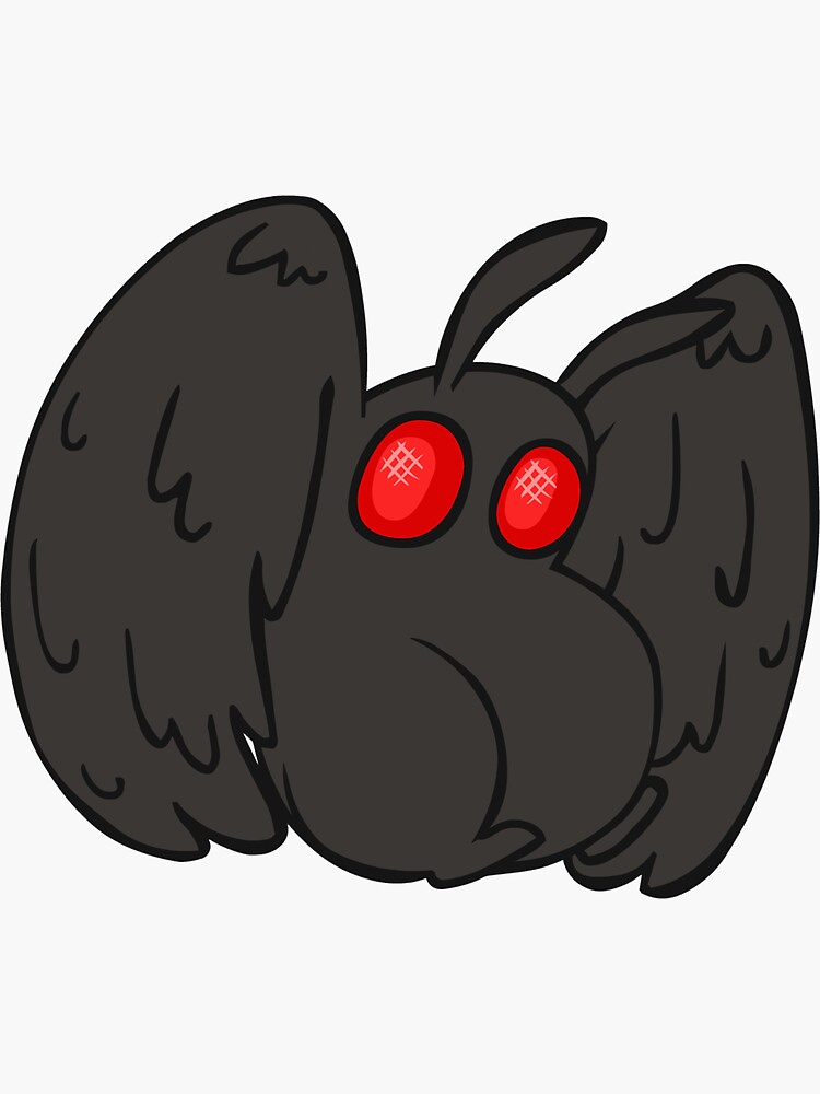 "Cute Chibi Mothman" Sticker by Spooky-Sushi | Redbubble