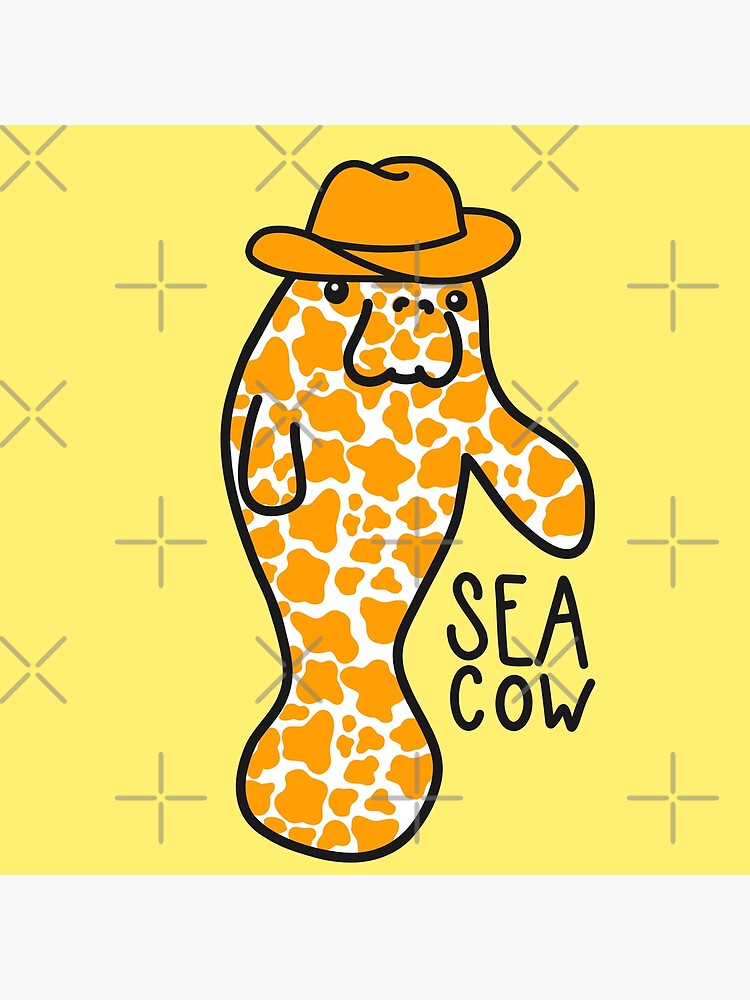 "Orlando the Orange Sea Cow" Poster for Sale by ironygal | Redbubble